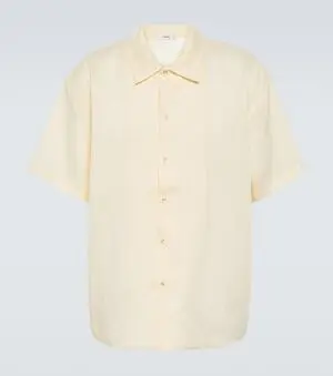 Commas Oversized Linen Shirt - Yellow