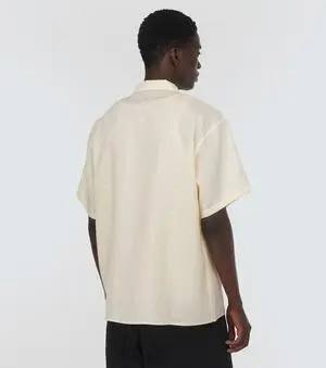 Commas Oversized Linen Shirt - Yellow
