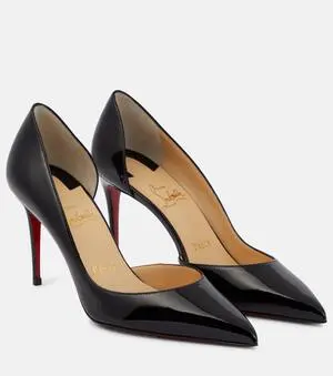 CHRISTIAN LOUBOUTIN Iriza 85 Patent Leather Pumps - Black