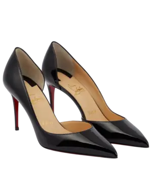 CHRISTIAN LOUBOUTIN Iriza 85 Patent Leather Pumps - Black