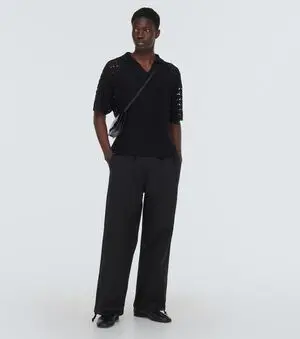 Commas Cotton-blend High-rise Pants