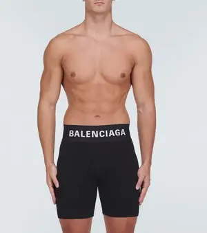 Balenciaga Logo Boxer Briefs In Black - 30% Off | Editorialist