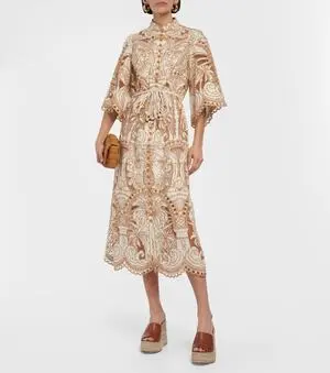 CHRISTIAN LOUBOUTIN Ariella Zeppa Espadrille Wedges - Brown