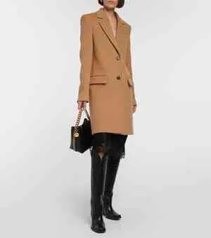 Stella McCartney Single-breasted Wool Coat