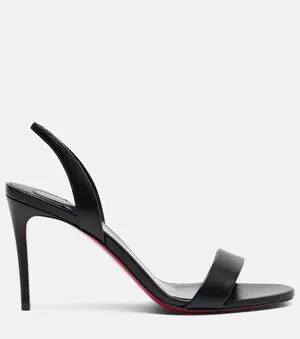 CHRISTIAN LOUBOUTIN O Marilyn 85 Leather Sandals - Black