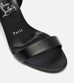 CHRISTIAN LOUBOUTIN O Marilyn 85 Leather Sandals - Black