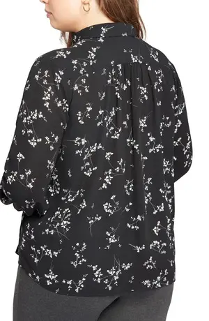 NYDJ Modern Floral Blouse - Nellie Valley