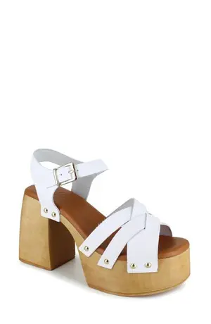 ZIGI Marcy Platform Sandal - Wht Lthr O