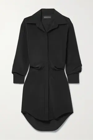 Brandon Maxwell The Vera Silk-crepe Mini Shirt Dress