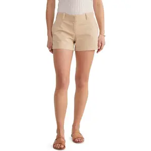 Vineyard Vines Herringbone Stretch Cotton Shorts - Sand