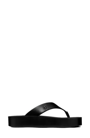 Tory Burch Platform Flip Flop - Black/black