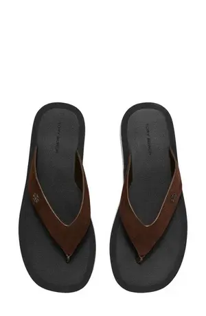 Tory Burch Platform Flip Flop - Dark Cocoa/black