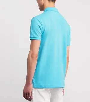 Polo Ralph Lauren Cotton Mesh Polo Pony Polo Shirt - Blue