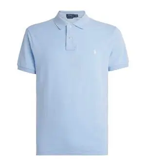 Polo Ralph Lauren Cotton Mesh Polo Pony Polo Shirt - Blue