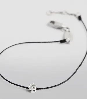 REDLINE Illusion Diamond And White Gold Bracelet - Black