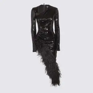David Koma David Koma Sequin Midi Dress - Multicolor