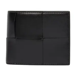 Bottega Veneta Cassette Bifold Wallet - Black_silver