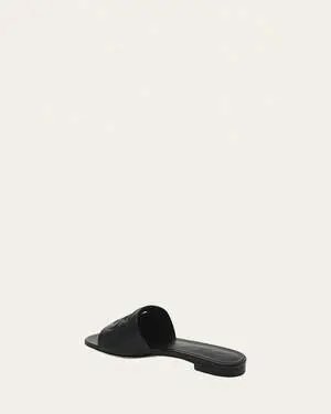 Dolce & Gabbana Cutout Dg Flat Slide Sandals - Rosa