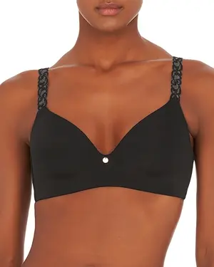 Natori Pure Luxe Wireless Contour Bra - Black