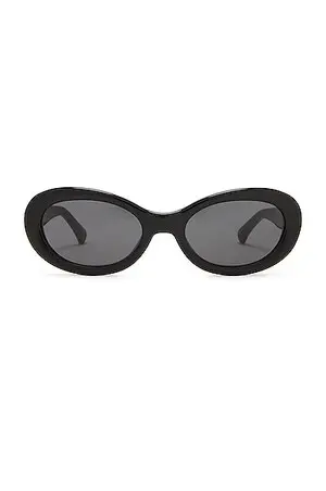 Dries Van Noten Oval Sunglasses Black