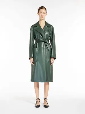 Max Mara Manuela Nappa Leather Icon Coat