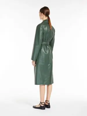 Max Mara Manuela Nappa Leather Icon Coat