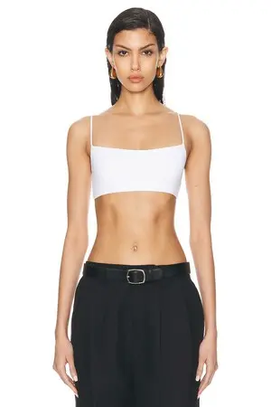Enza Costa Essential Bra Top - White