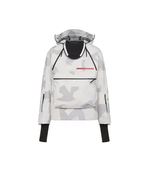 Prada Printed Technical Fabric Snowboard Jacket - Grey