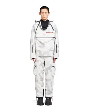 Prada Printed Technical Fabric Snowboard Jacket - Grey