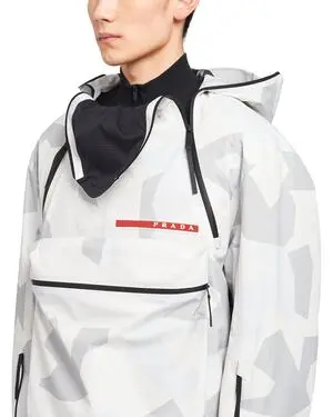 Prada Printed Technical Fabric Snowboard Jacket - Grey