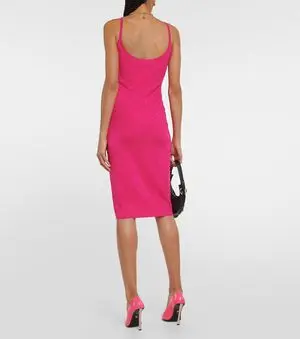 Versace La Greca Medusa '95 Midi Dress - Pink