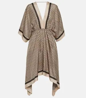 Brunello Cucinelli Printed Silk Kaftan