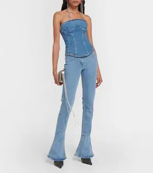 Magda Butrym Slim-fit Flared Jeans - Blue