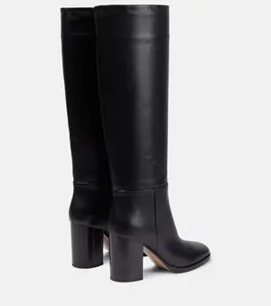GIANVITO ROSSI Santiago Knee-high Leather Boots - Black