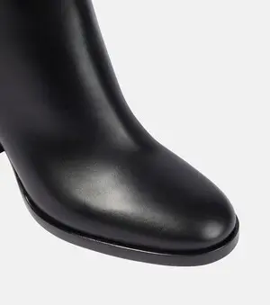 GIANVITO ROSSI Santiago Knee-high Leather Boots - Black