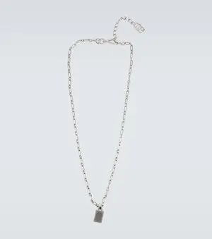 Dolce & Gabbana Logo Pendant Necklace - Silver