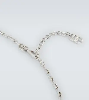 Dolce & Gabbana Logo Pendant Necklace - Silver