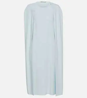 Stella McCartney Cape Midi Dress - Blue