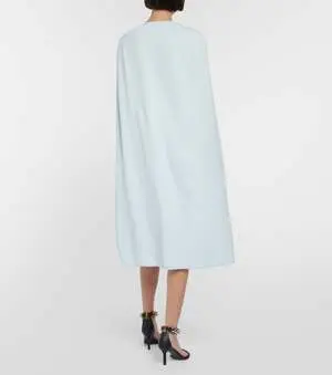 Stella McCartney Cape Midi Dress - Blue