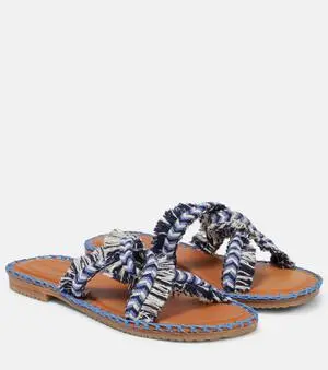 Zimmermann Braided Strap Sandals - Blue