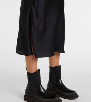 Brunello Cucinelli Midi Skirt - Black
