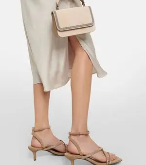 Brunello Cucinelli Satin Midi Skirt
