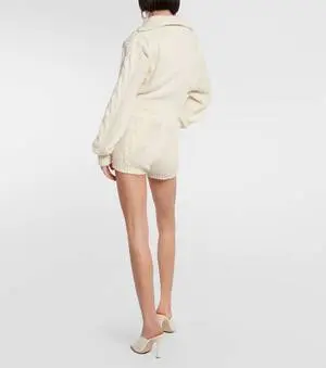 Magda Butrym Cable-knit Cashmere Shorts