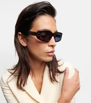 Dior Diorsignature S9u Rectangular Sunglasses - Blue