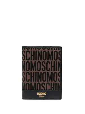 Moschino Jacquard Logo Bi-fold Wallet