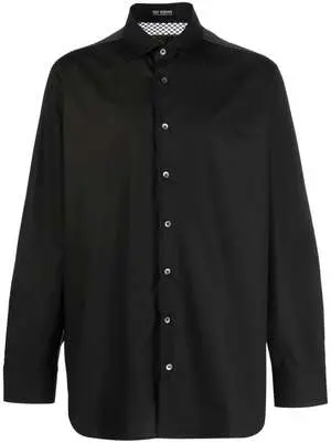 Raf Simons Logo-patch Long-sleeve Shirt - Black