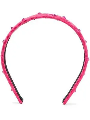Moschino Crystal-embellished Jacquard Headband