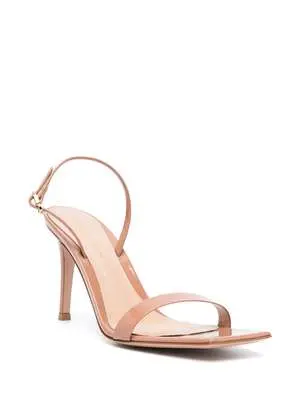GIANVITO ROSSI Ribbon 85mm Stiletto Sandals - Brown