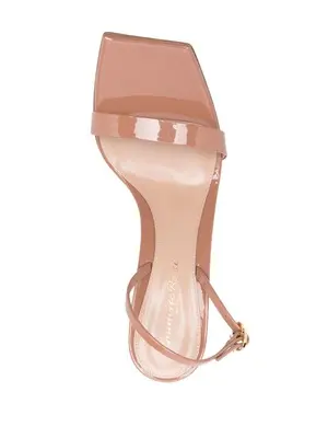 GIANVITO ROSSI Ribbon 85mm Stiletto Sandals - Brown