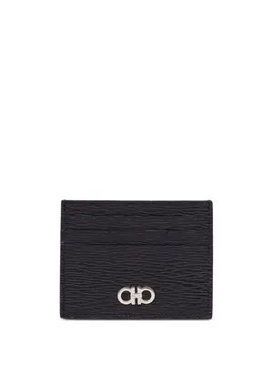FERRAGAMO Gancini Two-tone Cardholder - Black